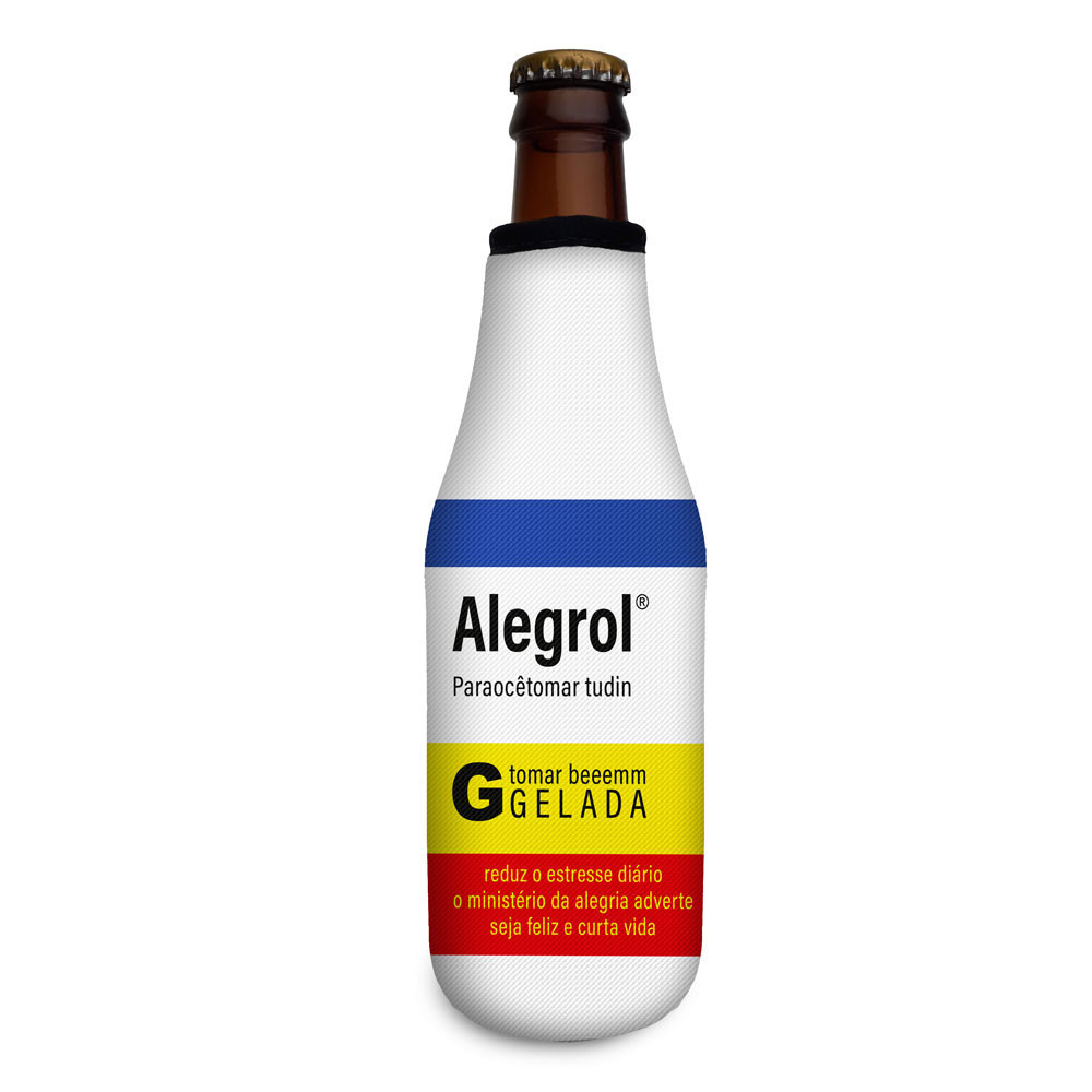 PORTA LONG NECK ZIPER ALEGROL COM ZIPER | Shopee Brasil