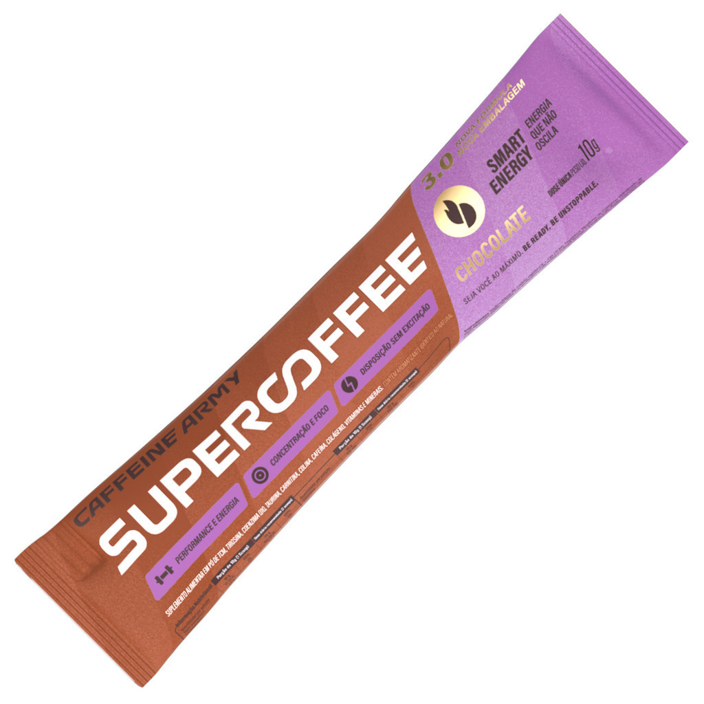Supercoffee To Go 3.0 Caffeine Army Sabor Chocolate 1 Sachê 10g ...