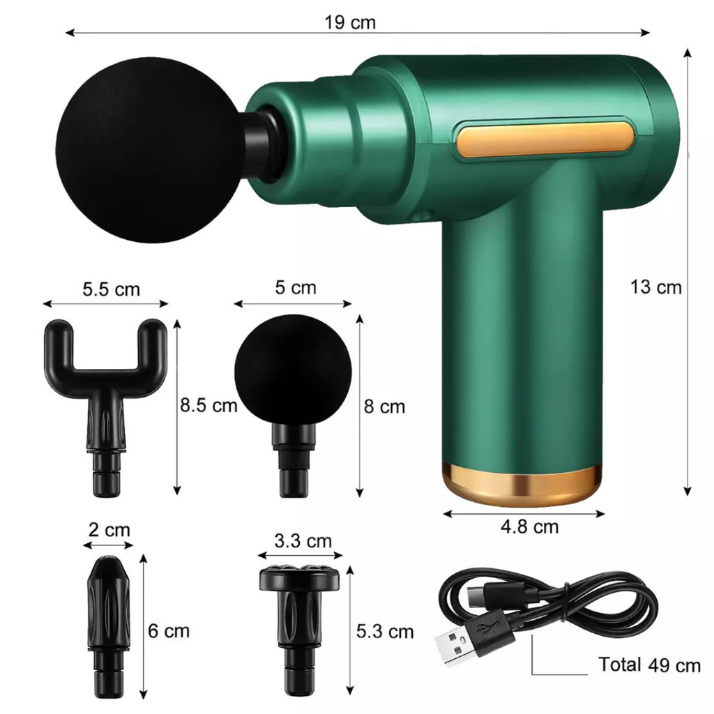 Pistola Massageadora Elétrica Corporal De Fisioterapia | Shopee Brasil