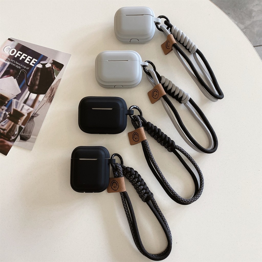 Black gray smiling AirPods Case Earphone Cover for AirPods PRO 1/2/3 ...