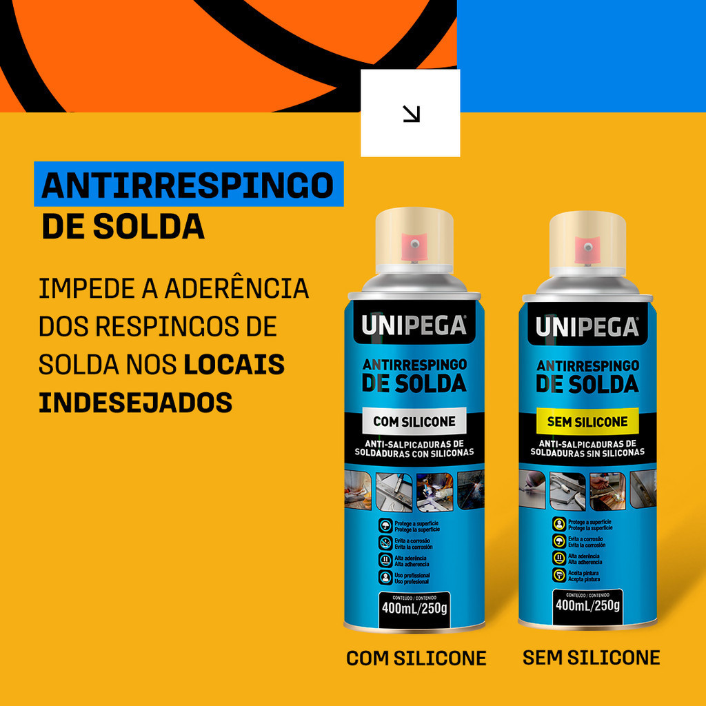 Anti Respingo De Solda Com e Sem Silicone 400ml Spray Anti Corrosão ...