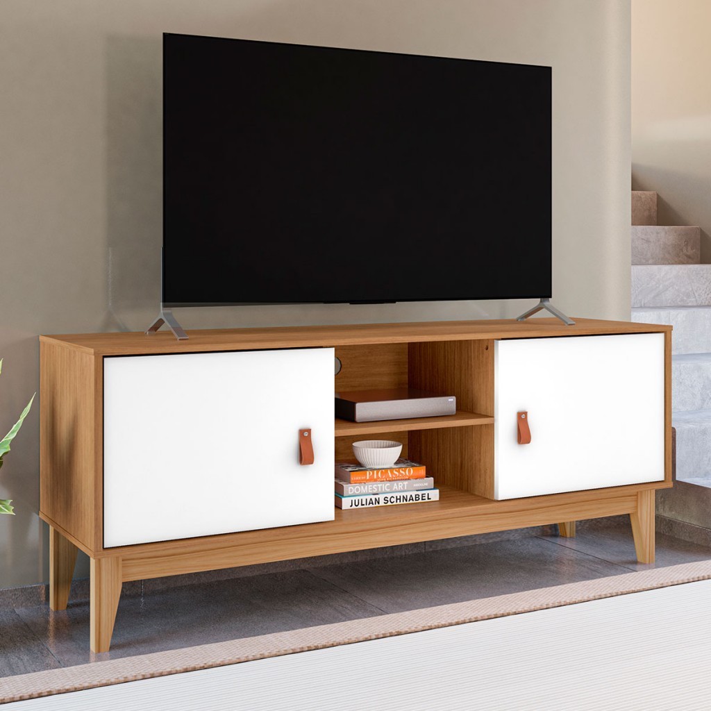 Rack para TV Até 60 Polegadas Safira 2 Portas | Shopee Brasil