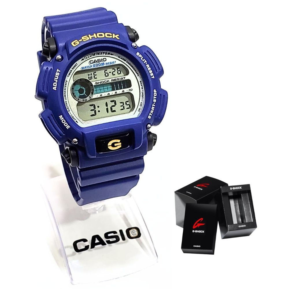 Relógio Casio Masculino Digital Azul G-Shock DW-9052-2VDR | Shopee Brasil