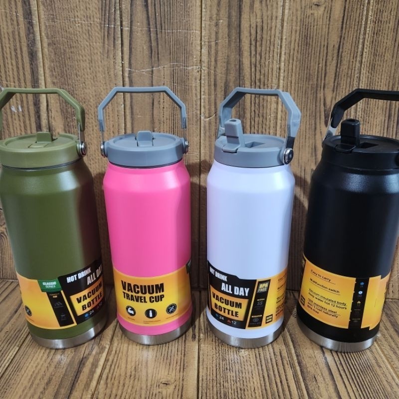 Garrafa Térmica 1600ml de Academia inoxidável mega hiper térmica | Shopee Brasil