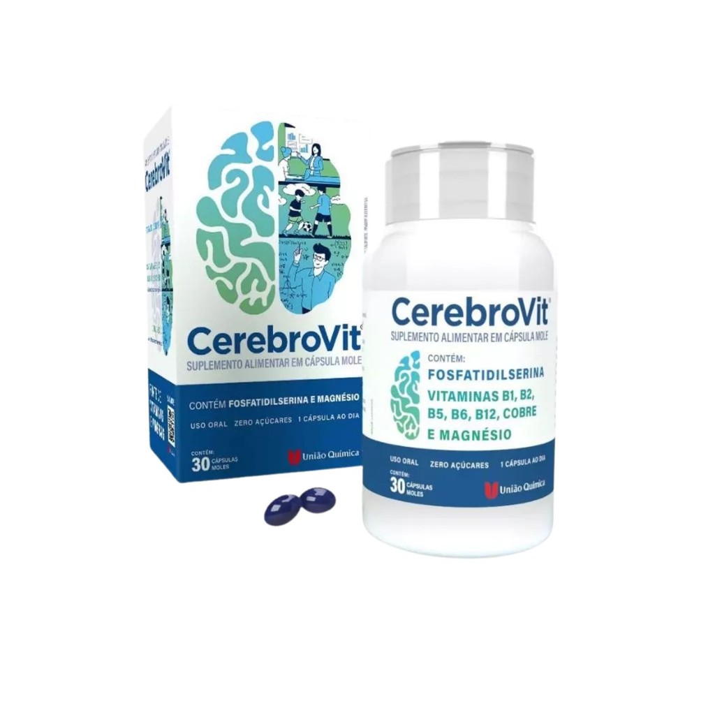 Suplemento Alimentar Cerebrovit 30 Cápsulas União Quimica | Shopee Brasil