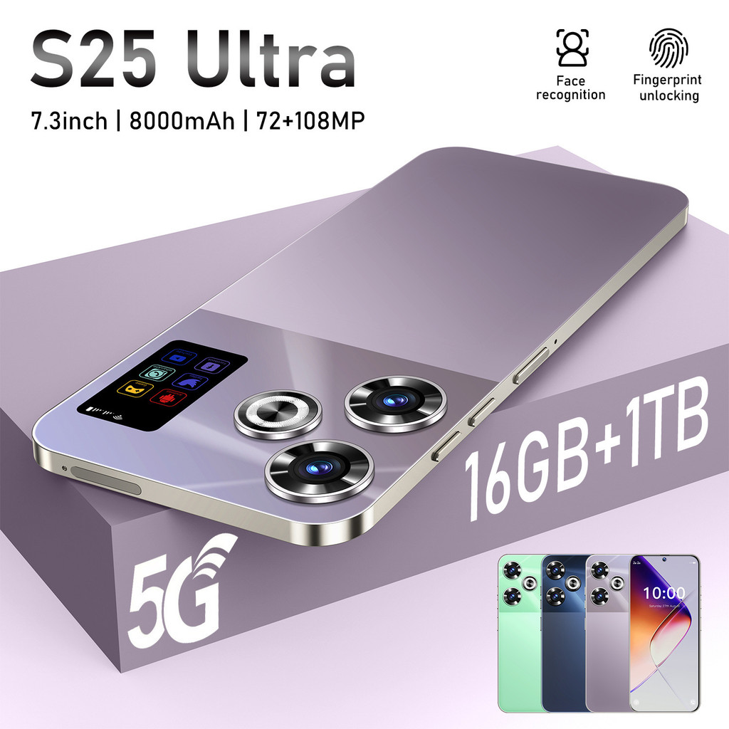 2025 Telefones Celulares S25 Ultra 7.3 Tela HD SmartPhone 1TB 5G Duplo Sim Android Telefone ...