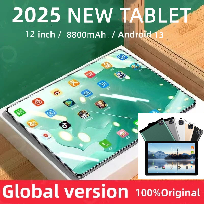 Tablet 12 Polegada 16GB RAM 1TB ROM android 13 Pad PC Telefone Duplo ...