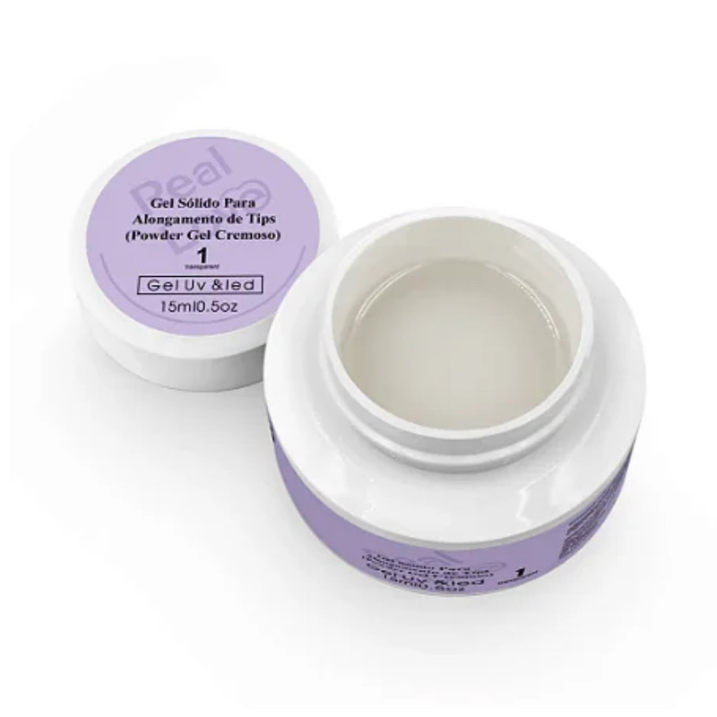 Gel Solido Alongamento de Tips Transparente 1 Real Love 15ml | Shopee ...