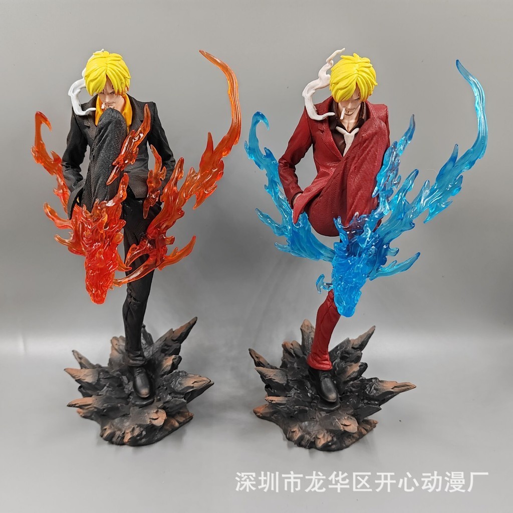One Piece NY Sanji GK Devil Wind Foot Suit Handou Proporção POP Modelo ...