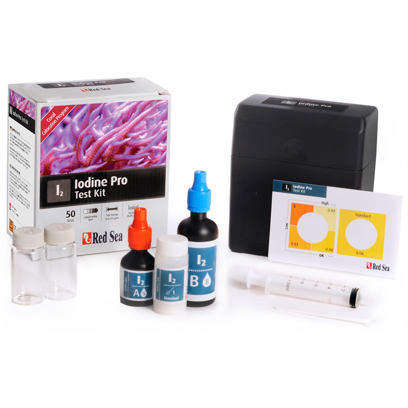 TESTE RED SEA REEF TEST KIT IODINE PRO(I2)-50 TESTES | Shopee Brasil