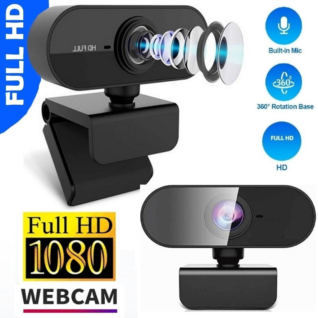 Webcam Usb 1080p 60Fps Profissional Resolução HD Plug Play Microfone ...