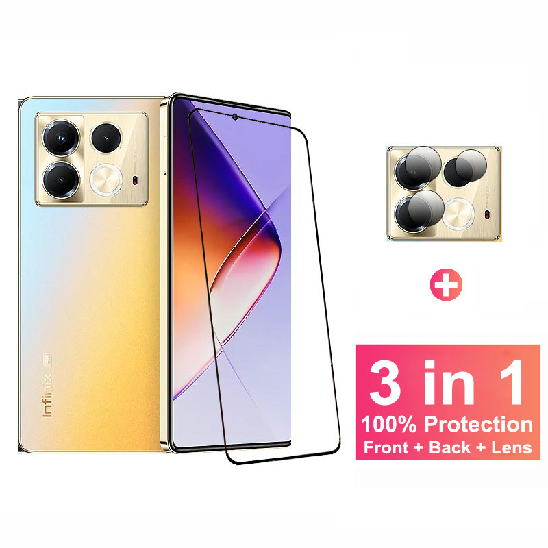Protetor De Tela 3 Em 1 Para Infinix Note 40 5G Protetor De Película ...