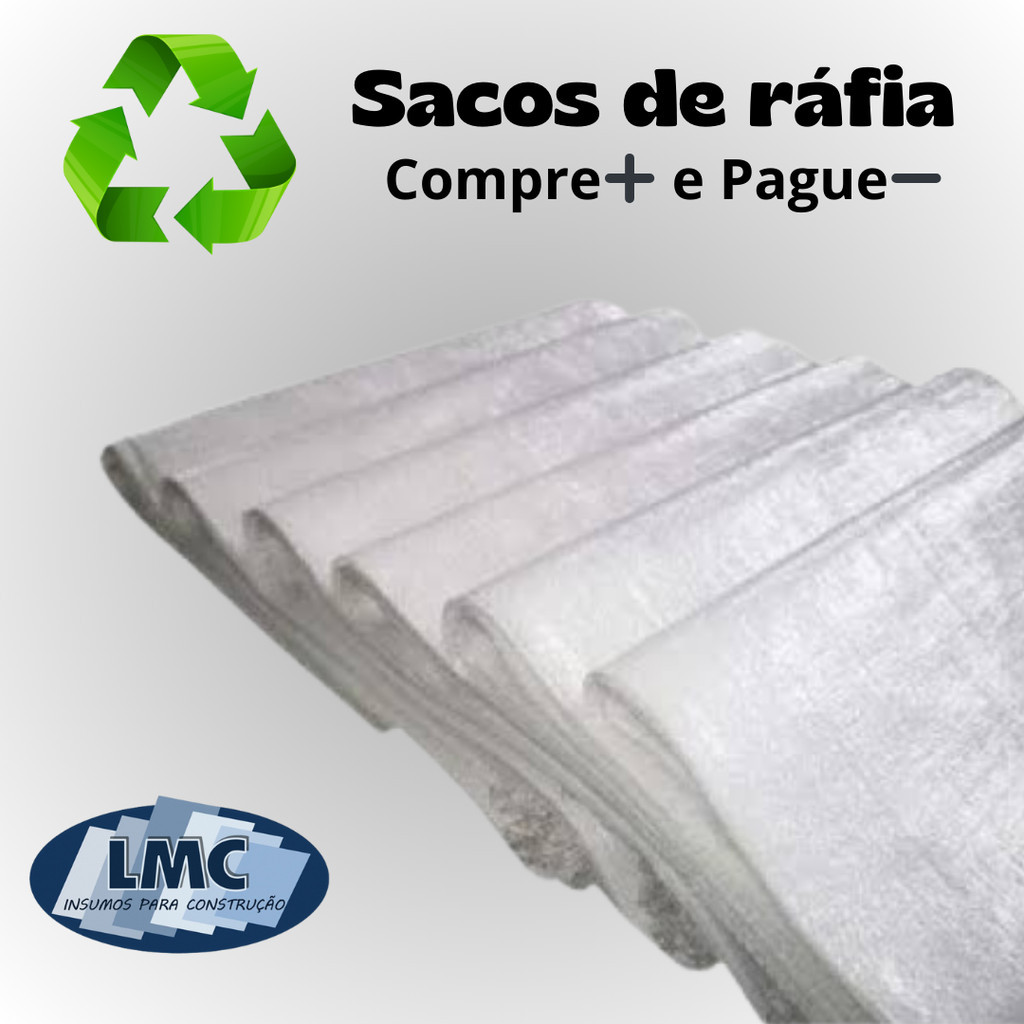 SACO DE RÁFIA NOVO PARA ENTULHO 75 X 50CM | Shopee Brasil