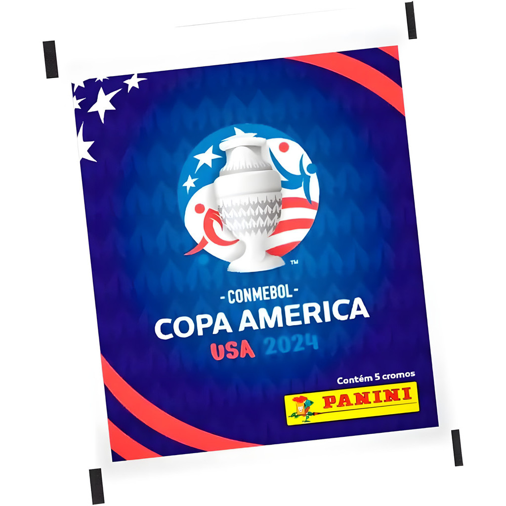 Envelope Pacote de Figurinha Copa América 2024 Com 5 Figurinhas ...