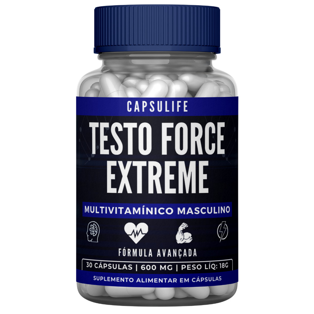 Testo Force Extreme - 30 Cápsulas | Shopee Brasil