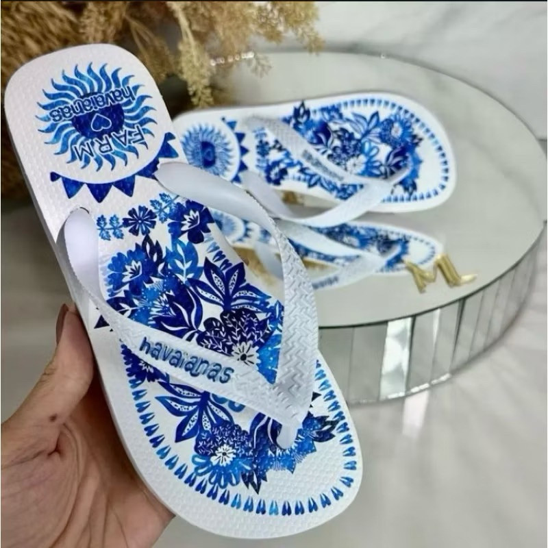 Chinelo Havaianas FARM Feminina Nova Linha Verão Tropical Envio Rapido ...