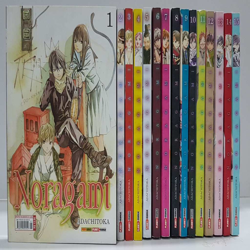 Noragami Mangá com 15 Volumes autor Adachitoka | Shopee Brasil