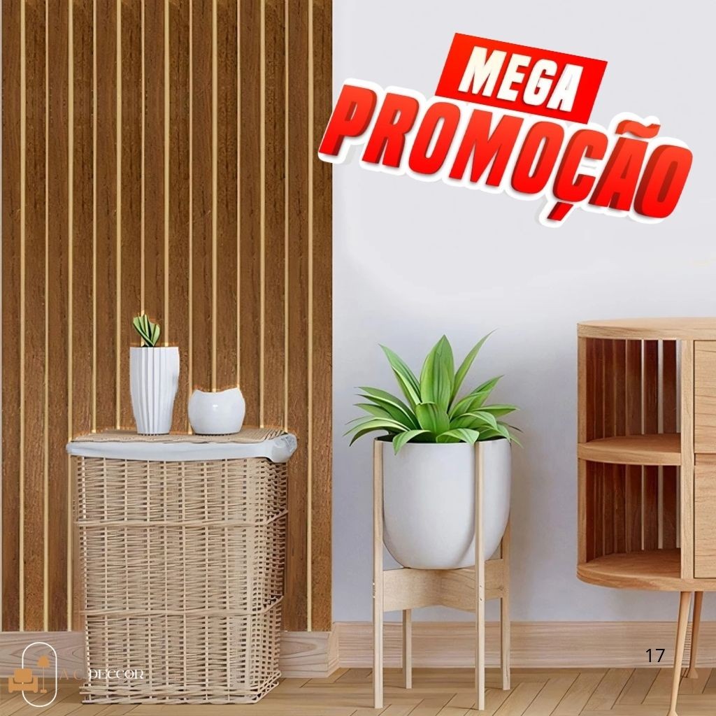 20 Revestimento Painel De Parede Ripado Decorativo MDF 45x11 | Shopee ...