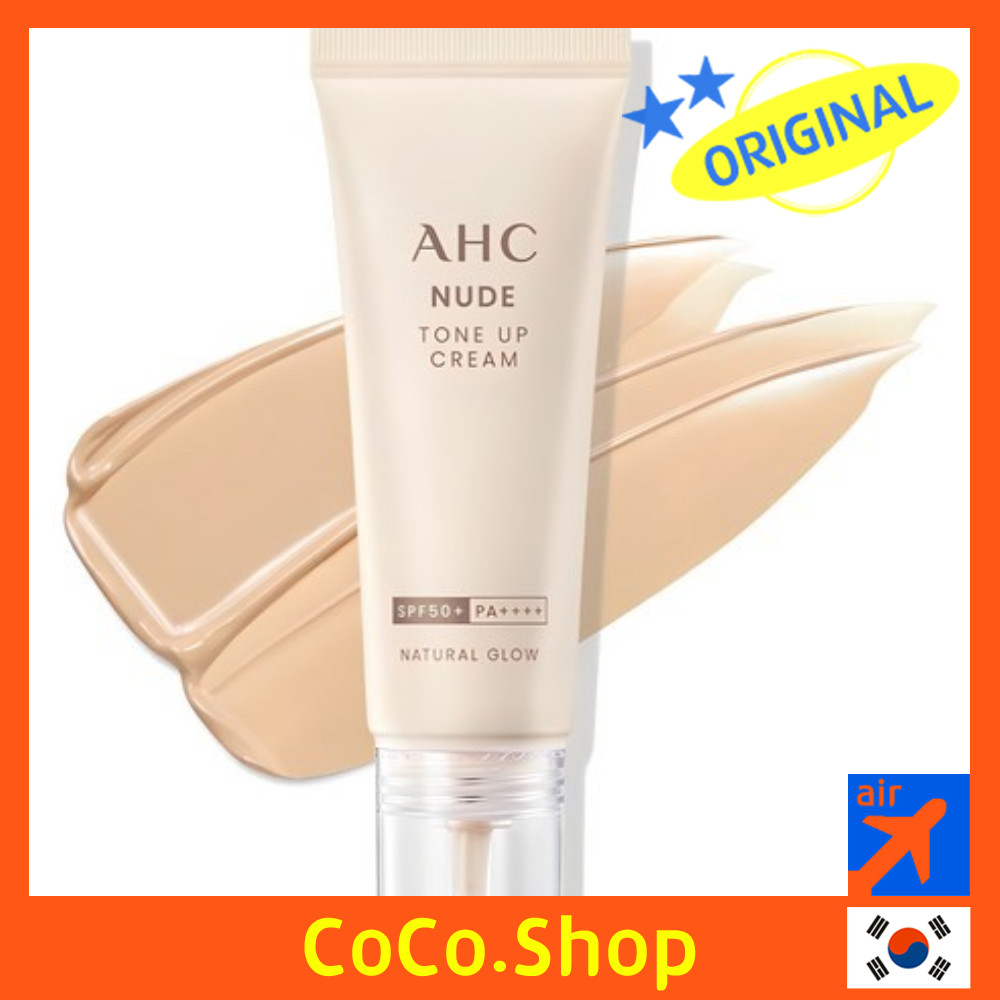 [AHC] Nude Tone Up Cream Natural Glow SPF50+ PA++++ 40ml, Concealing Stick Natural Cover SPF50 ...