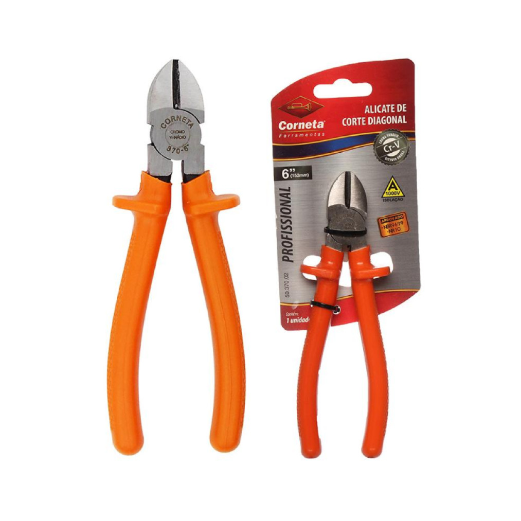 Alicate Corte Diagonal Profissional 6 Polegadas Corneta | Shopee Brasil
