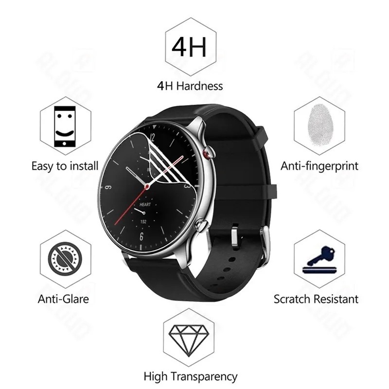 TicWatch Pro3 1-3Pcs 9D HD Filme De Hidrogel Macio Transparente Para C2 E2 E3 GTA GTK GTW GTX S2 ...