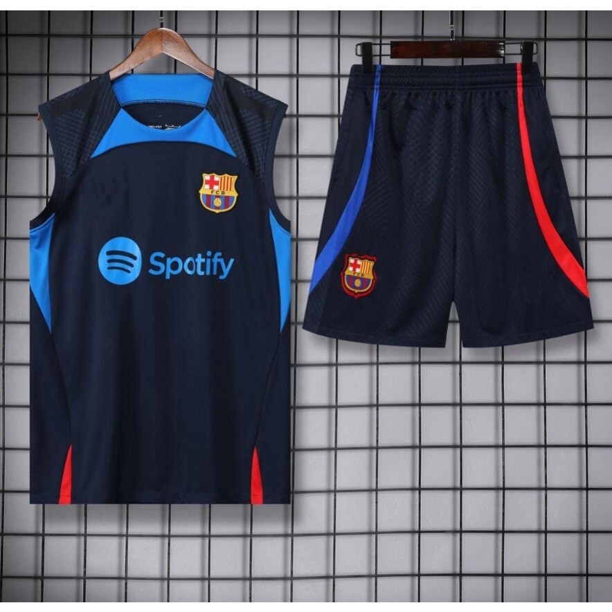 Camisa De Treino De Futebol Novo 2022 2023 Calções Barcelona Manga ...