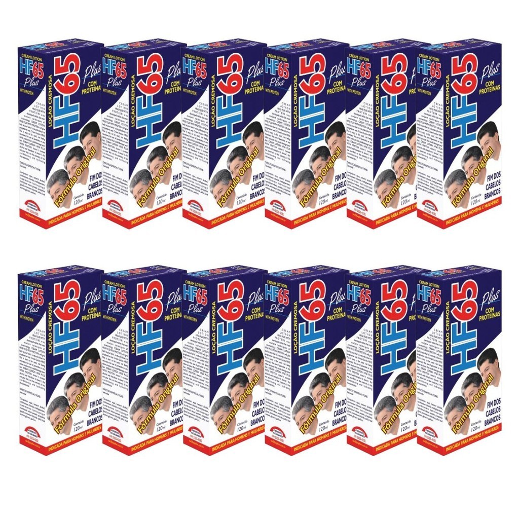 Kit 12 Loção Restauradora HF65 Plus Unissex 120Ml - Pepilon | Shopee Brasil