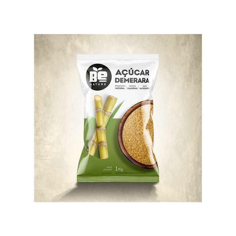 BE NATURE ACUCAR DEMERARA 1KG | Shopee Brasil