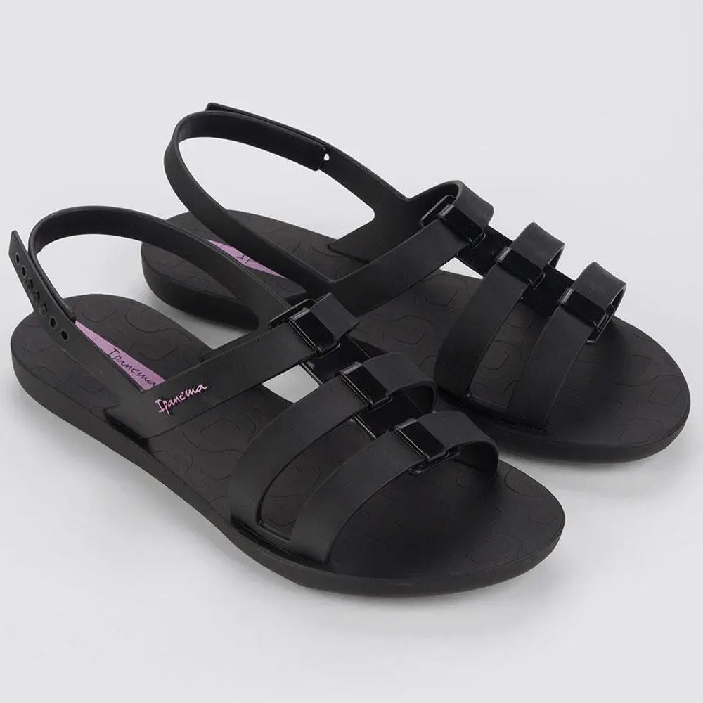 SANDALIA IPANEMA STYLE VIRTUAL 83516 PRETO/ROXO | Shopee Brasil