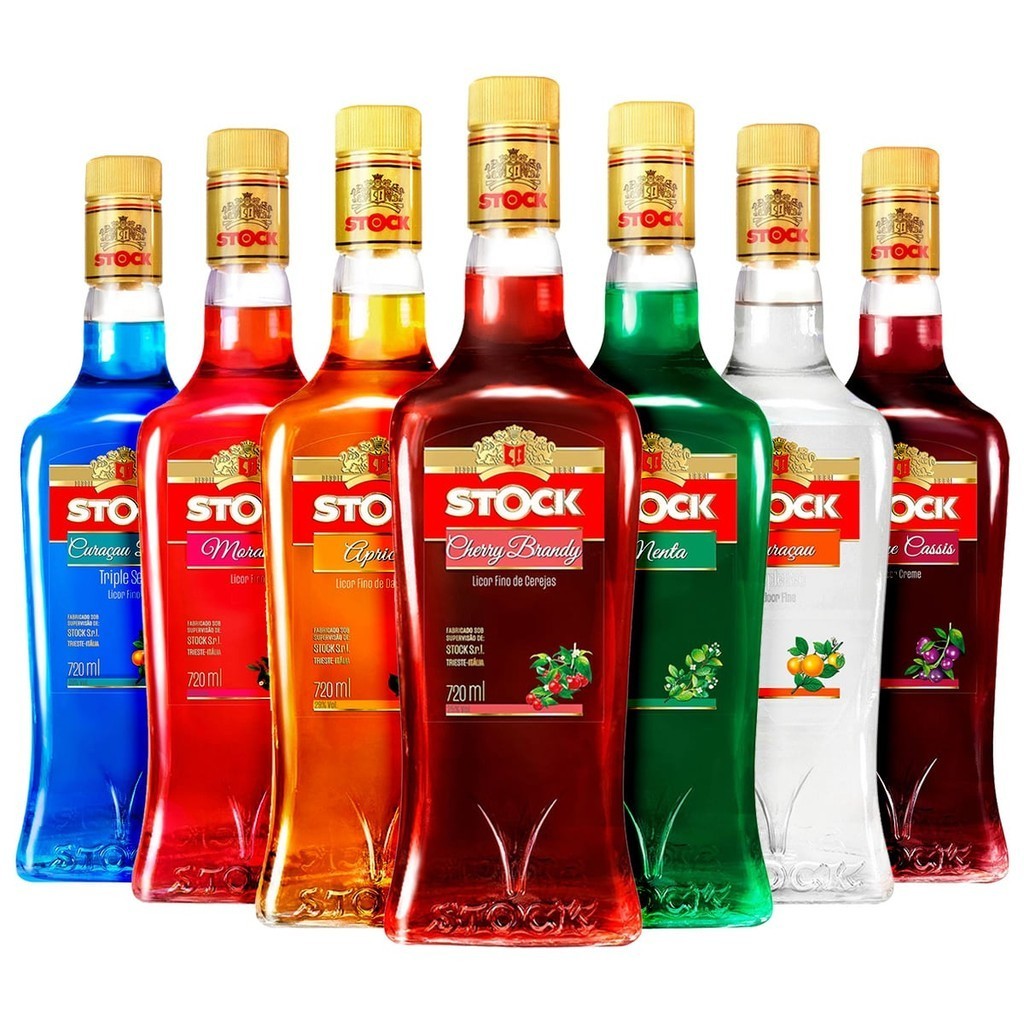 Licor Stock Fino Sabores Drinks Sobremesas 720ml - Unidade | Shopee Brasil