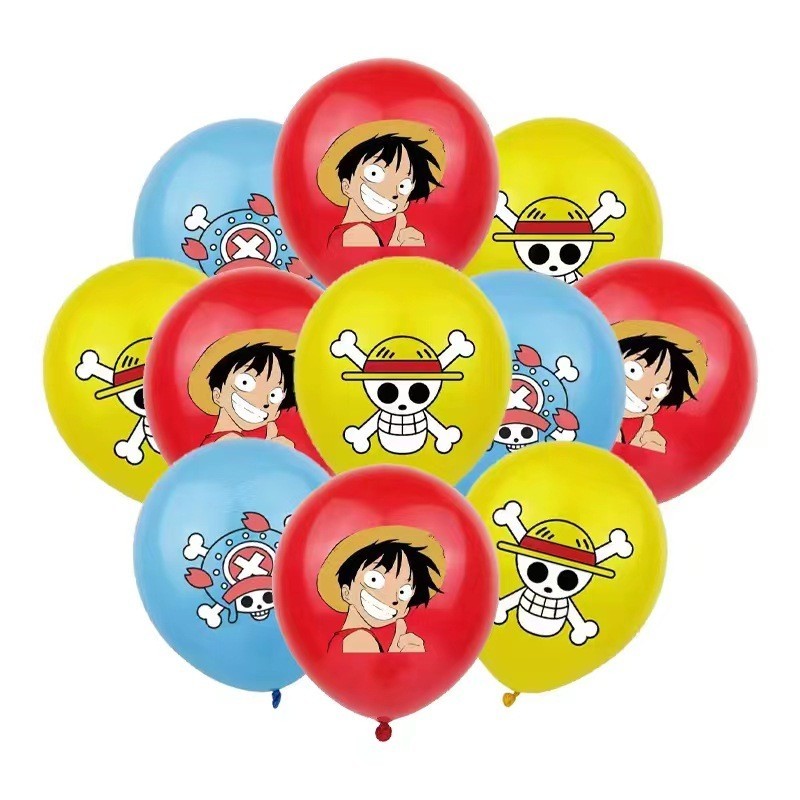 One Piece /Luffy Latex Balloon Set One Piece Theme Balloon Material de ...