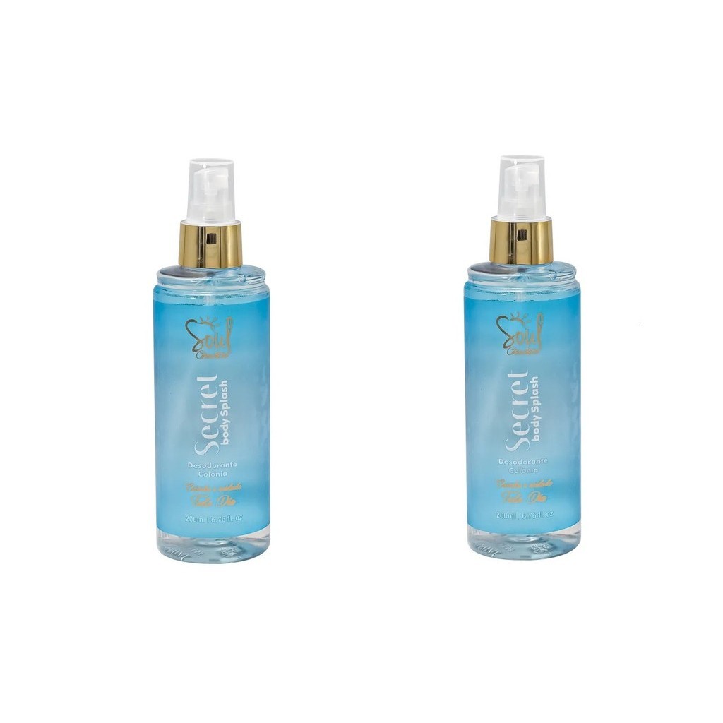 Kit Com 2 Body Splash Desodorante Colônia Secret - Soul | Shopee Brasil