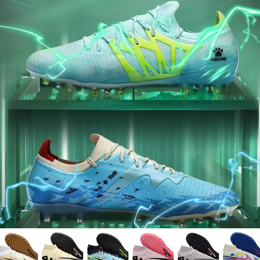 Homens Mulheres Botas De Futebol De Couro Tenis Society 9 Elite TF ...