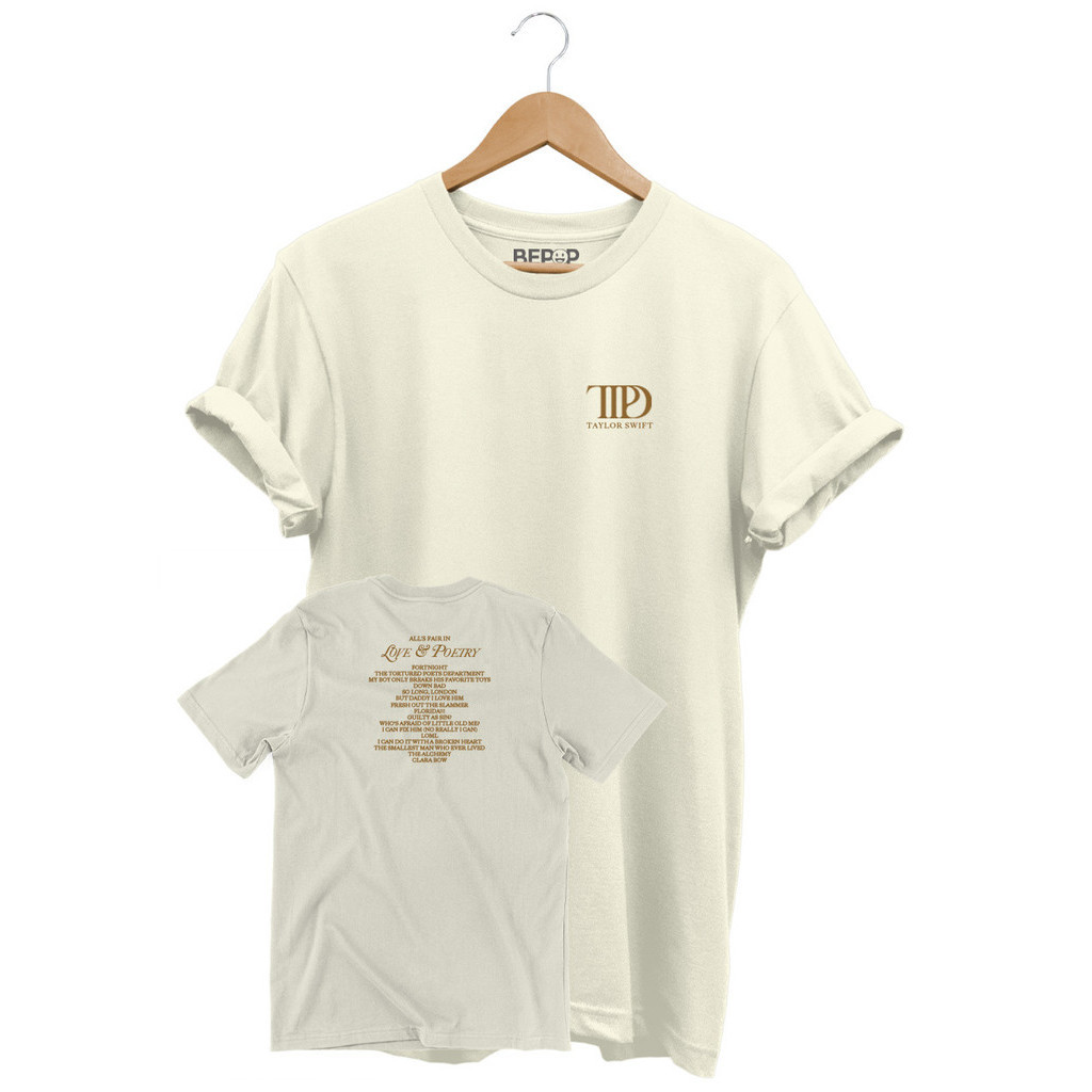 Camiseta Taylor Swift - TTPD Tracklist [Unissex] Bepop Bepopzinha ...