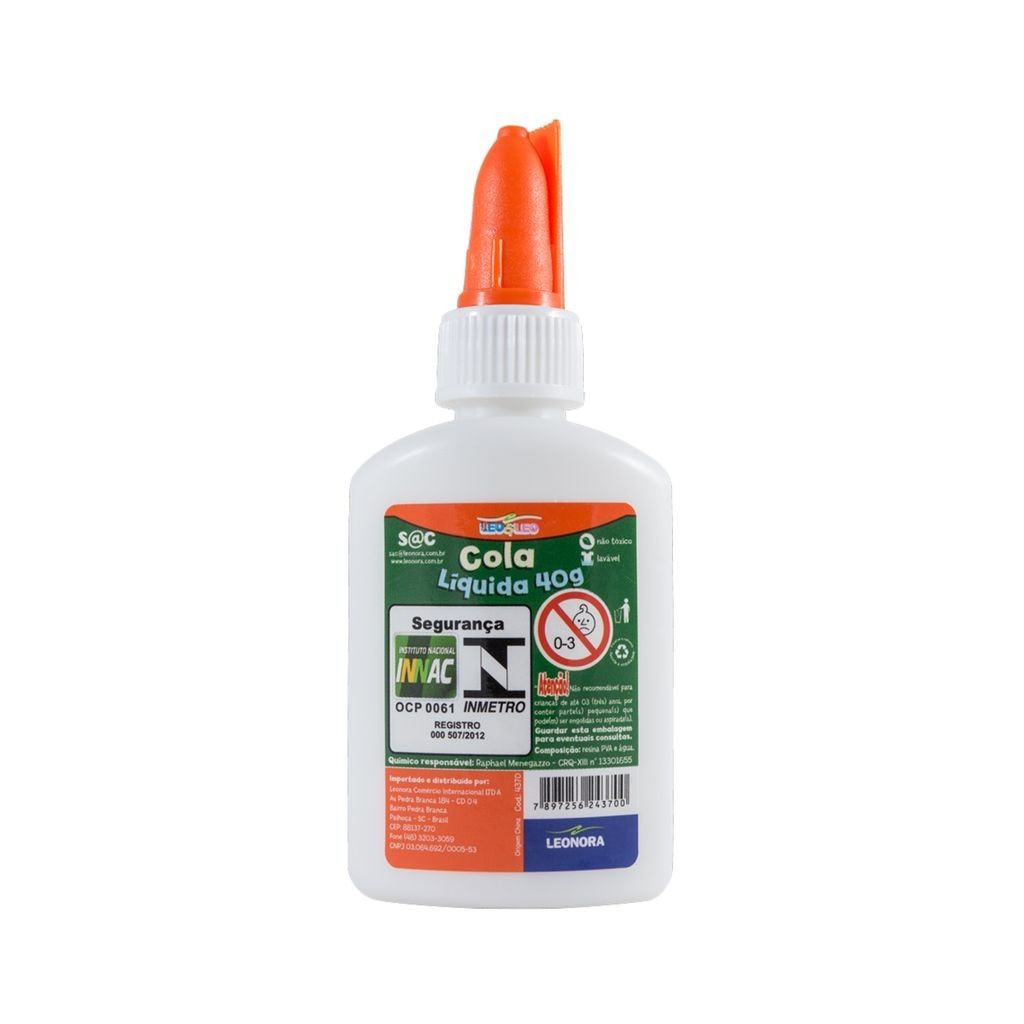 Cola Leo&Leo Lavável Branca 40g | Shopee Brasil