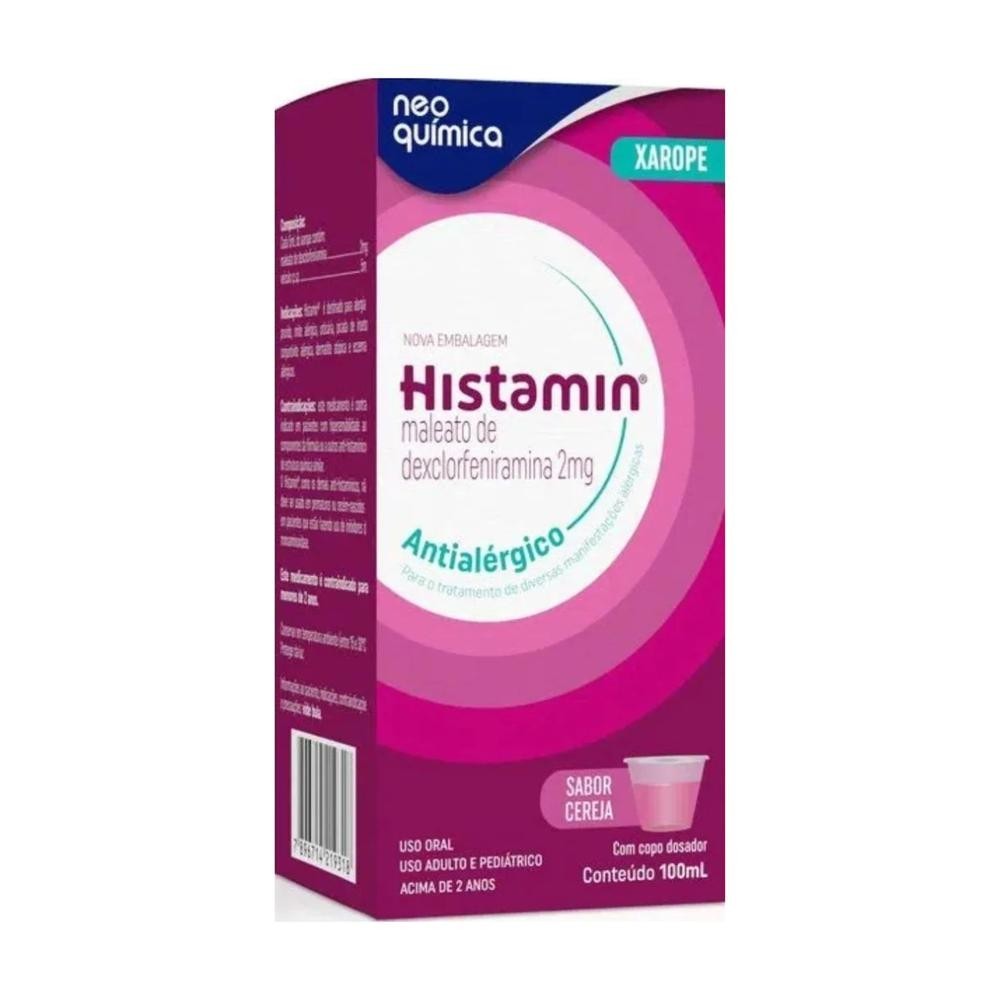 Histamin Xarope 100ml Antialergico - sabor cereja | Shopee Brasil