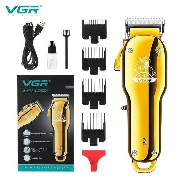 VGR V-678 Máquina De Corte De Cabelo Poderosa Com Motor Profissional ...