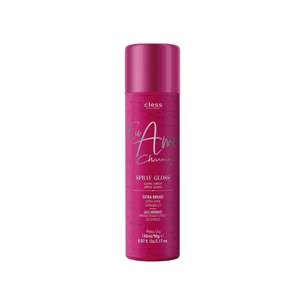 CLESS SPRAY GLOSS CHARMING 150ML EXTRA BRILHO | Shopee Brasil