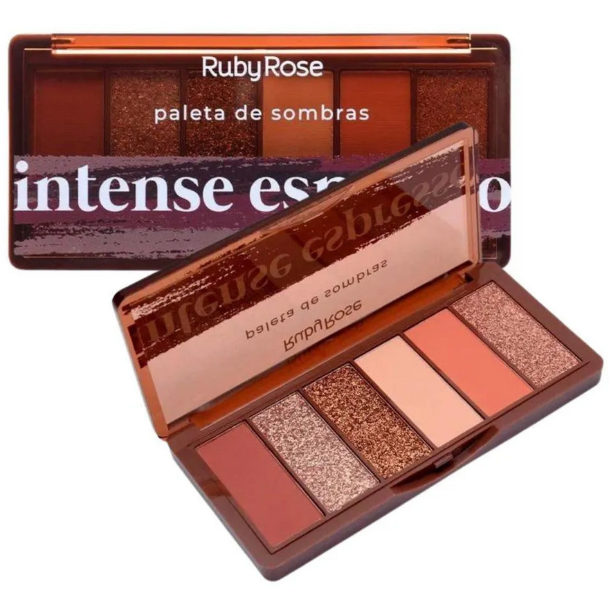 Ruby Rose Paleta Sombras Intense Espresso 6 Cores HB F532 | Shopee Brasil