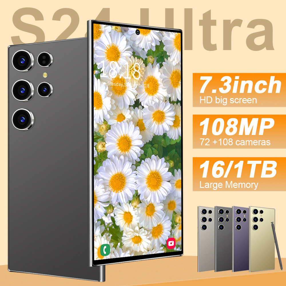 2025New S24 Ultra 7.3HD Celulares Versão Global 4G 5G Smartphone Original Duplo SIM Android 14 ...