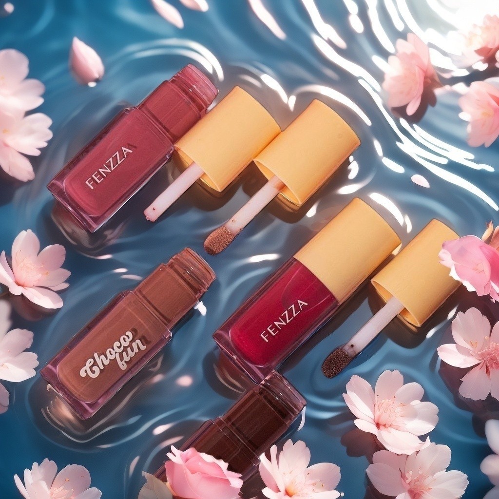 FENZZA LIP TINT CHOCO FUN GLOSS LABIAL GANACHE AU LAIT FLAN FONDUE ...