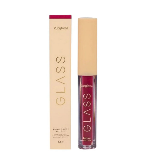 Batom Líquido Soft Blur Linha Glass Ruby Rose Bg07 | Shopee Brasil