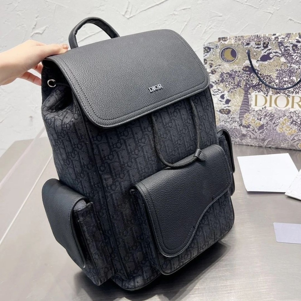 Dior2025 Mochila de ombro da mesma moda casual para homens e mulheres ...