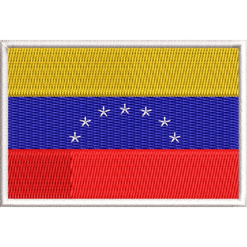 Patch Bordado Bandeira da Venezuela 7cmx5cm - Motocross Moto Grupo ...