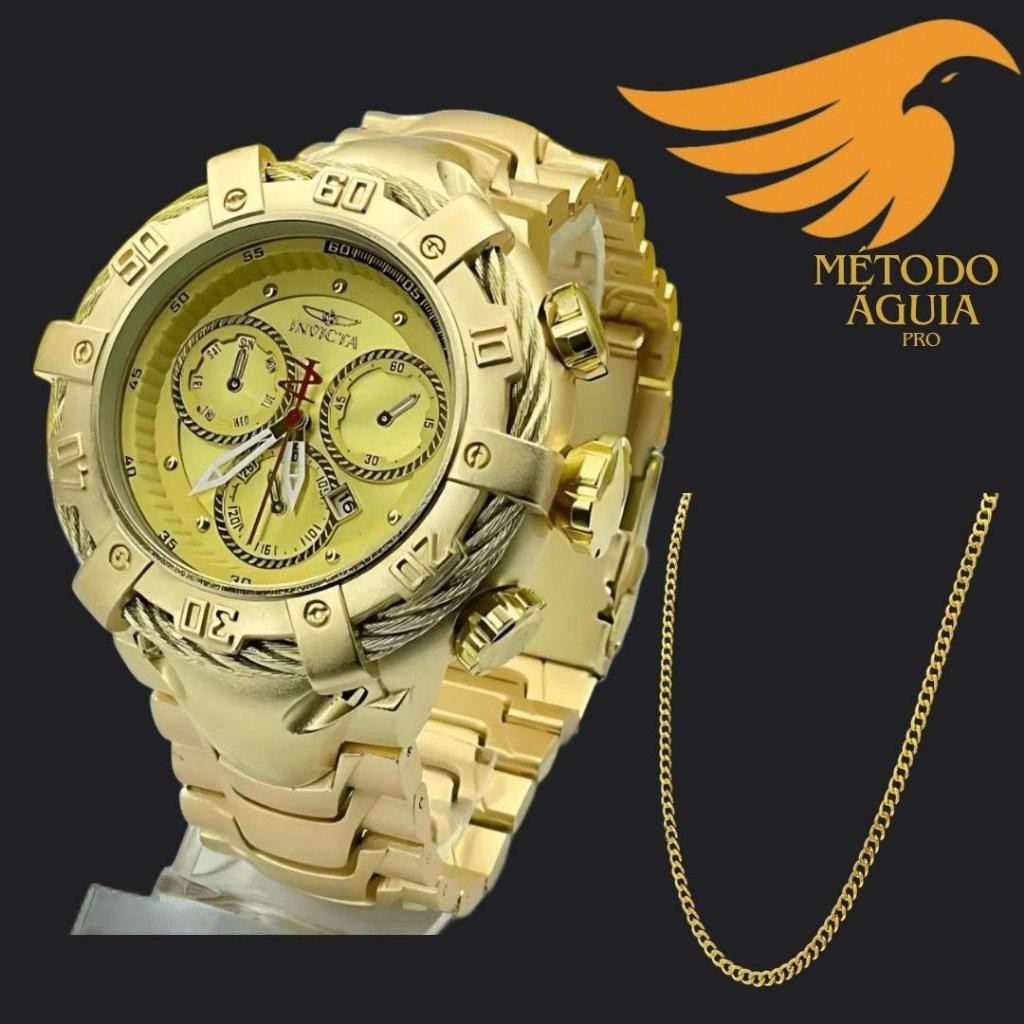 Relógio Invicta masculino igual MC Reserve Thunderbolt + caixa ...
