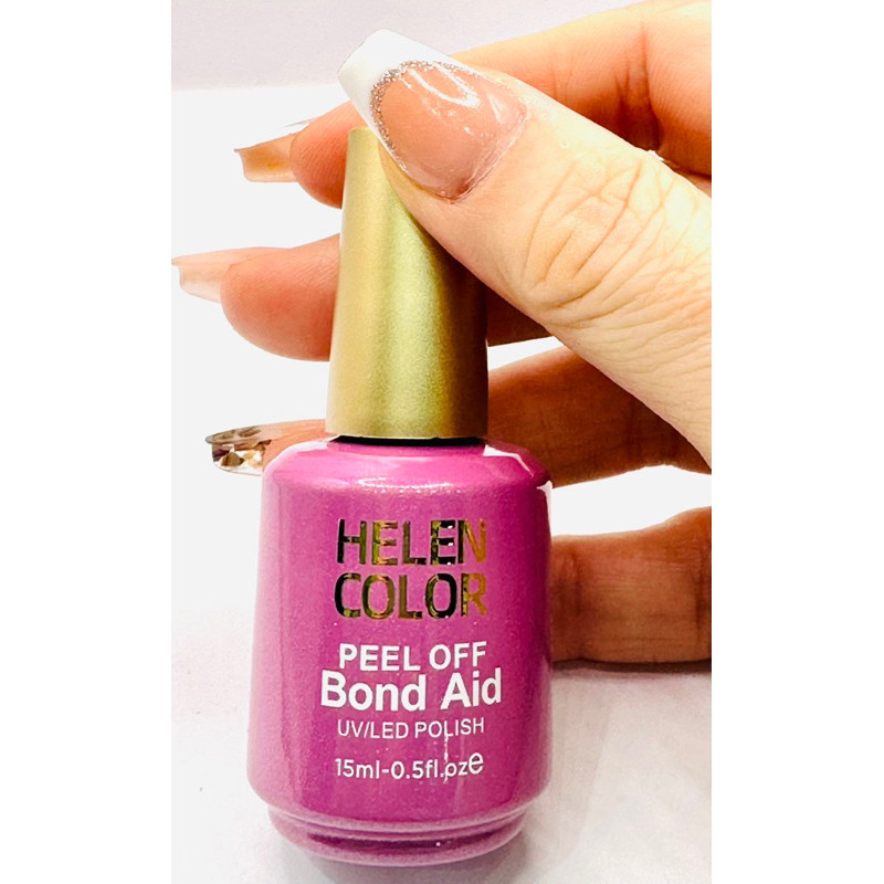 Gel PEEL OFF BOND AID Helen Color UV/LED 15ml | Shopee Brasil