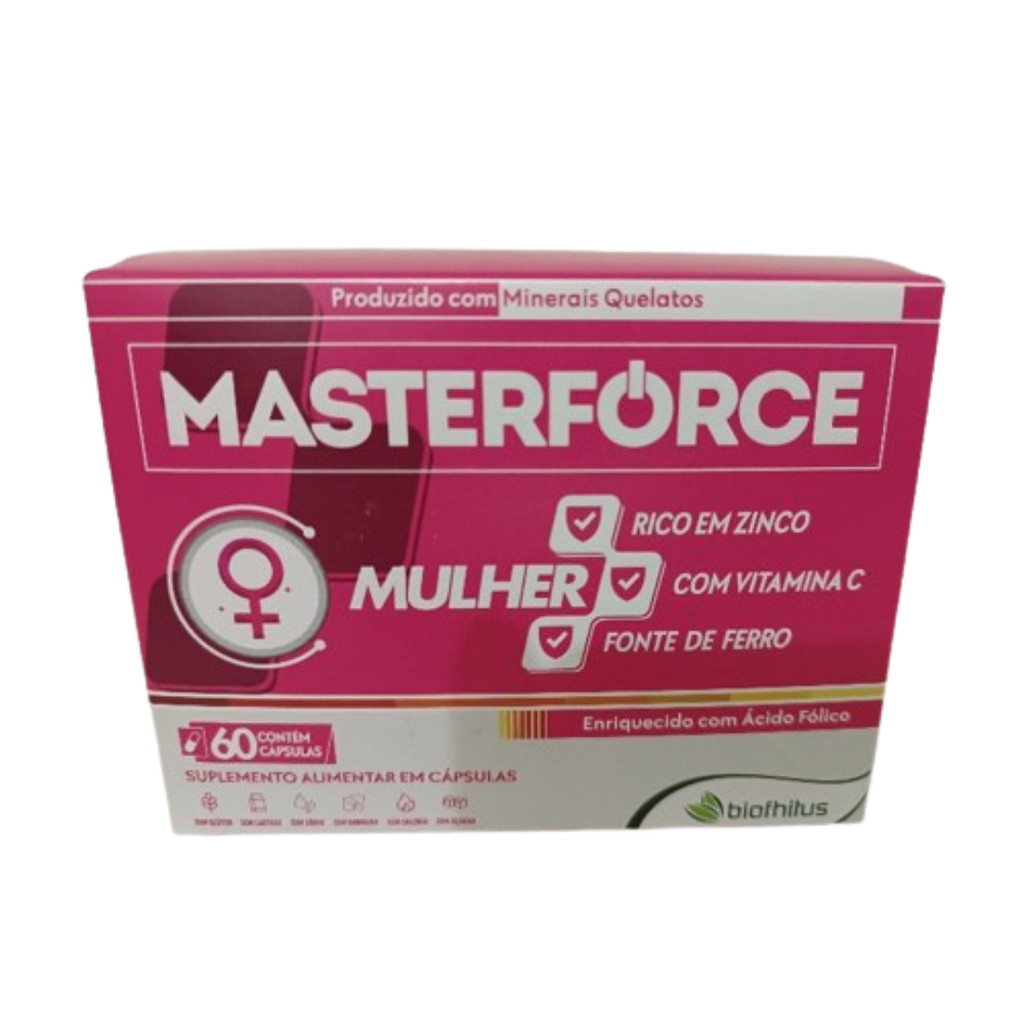 Masterforce Mulher Suplemento Alimentar 60 capsulas | Shopee Brasil