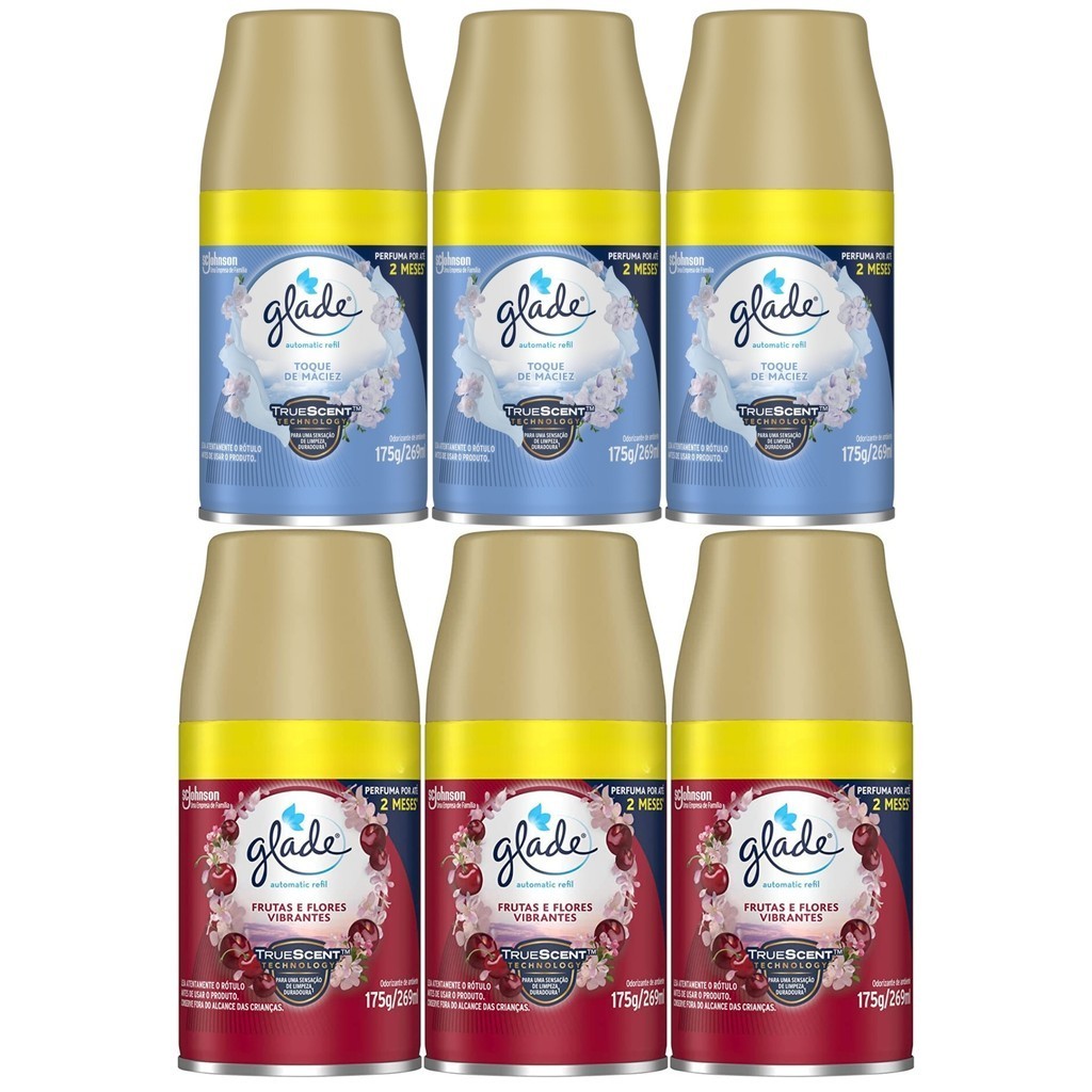 6 Glade Refil Automatic 269ml (toque Maciez/frutas E Flores) | Shopee ...