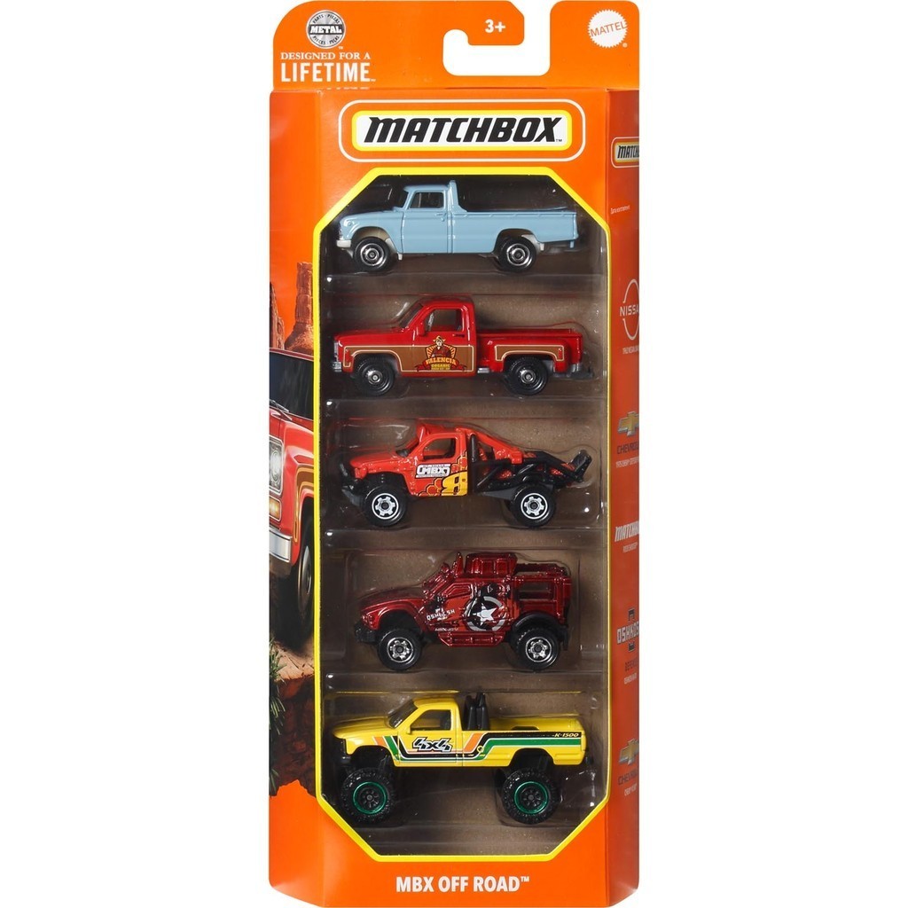 Pack 5 Matchbox - Off Road - HVT68 | Shopee Brasil
