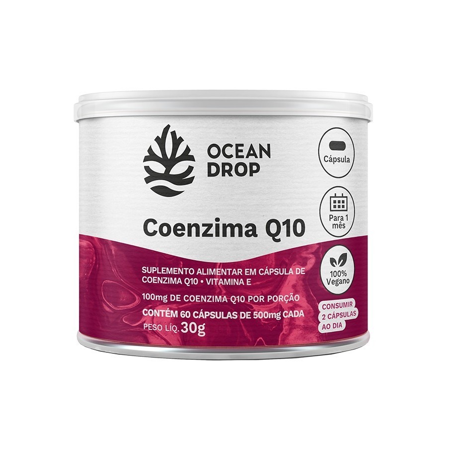 Coenzima Q10 Ocean Drop Lata 60 Cápsulas 500mg | Shopee Brasil